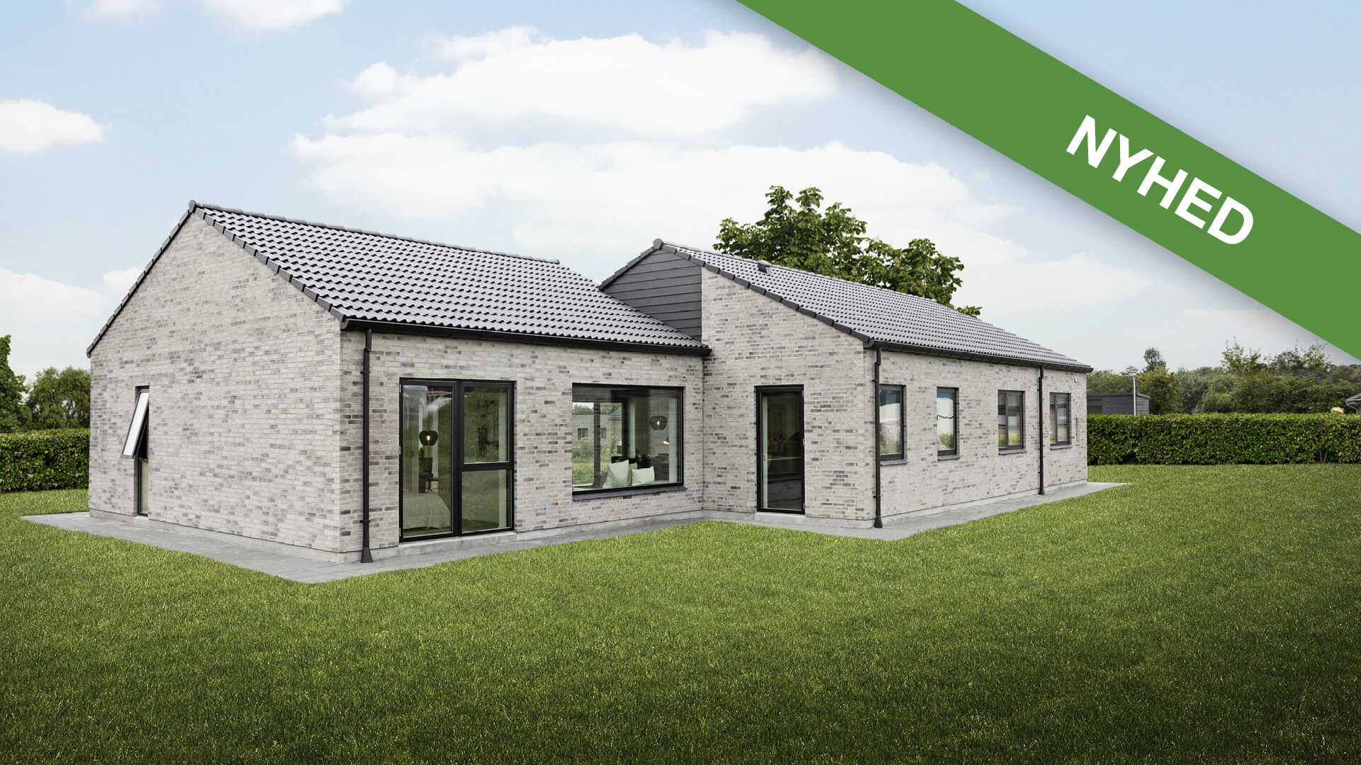 Udstillingshus i Ikast - Forskudt hus | HusCompagniet