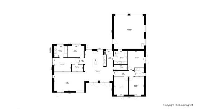 Plantegning | H-hus 195 m2 | HusCompagniet